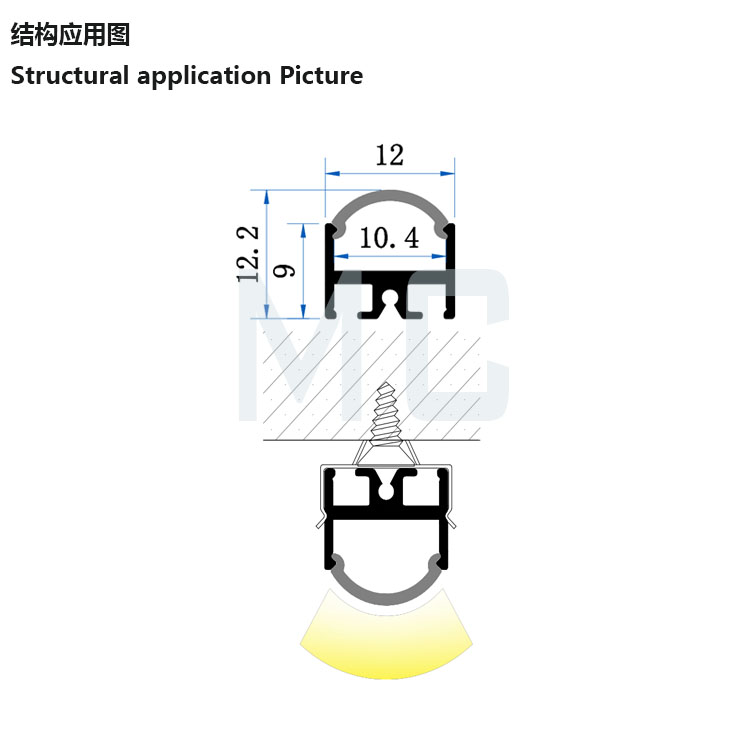 silicone Surface LED Profile Office Lighting - Buy silicone Surface LED ...