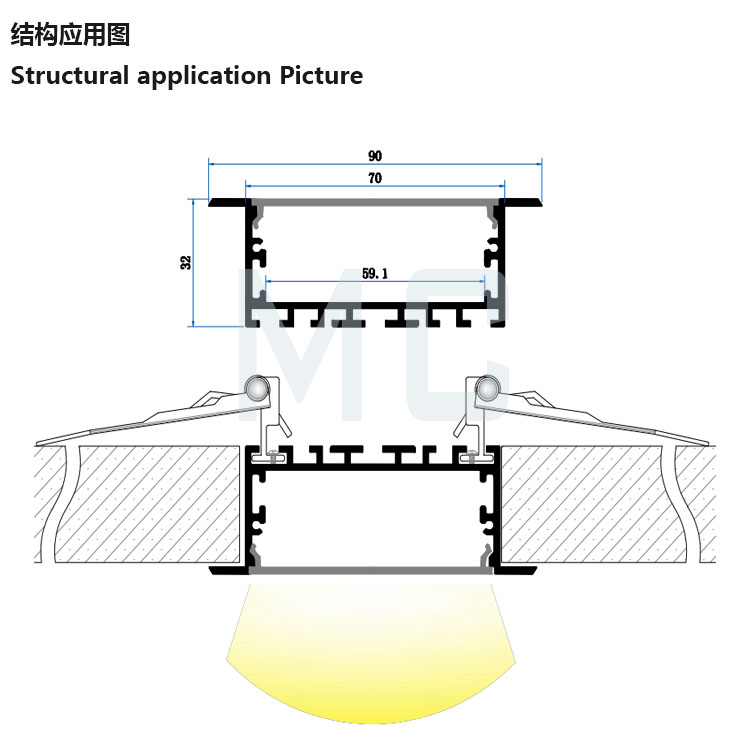 Suspended Recessed LED Profile Factory - Buy suspended Recessed LED ...